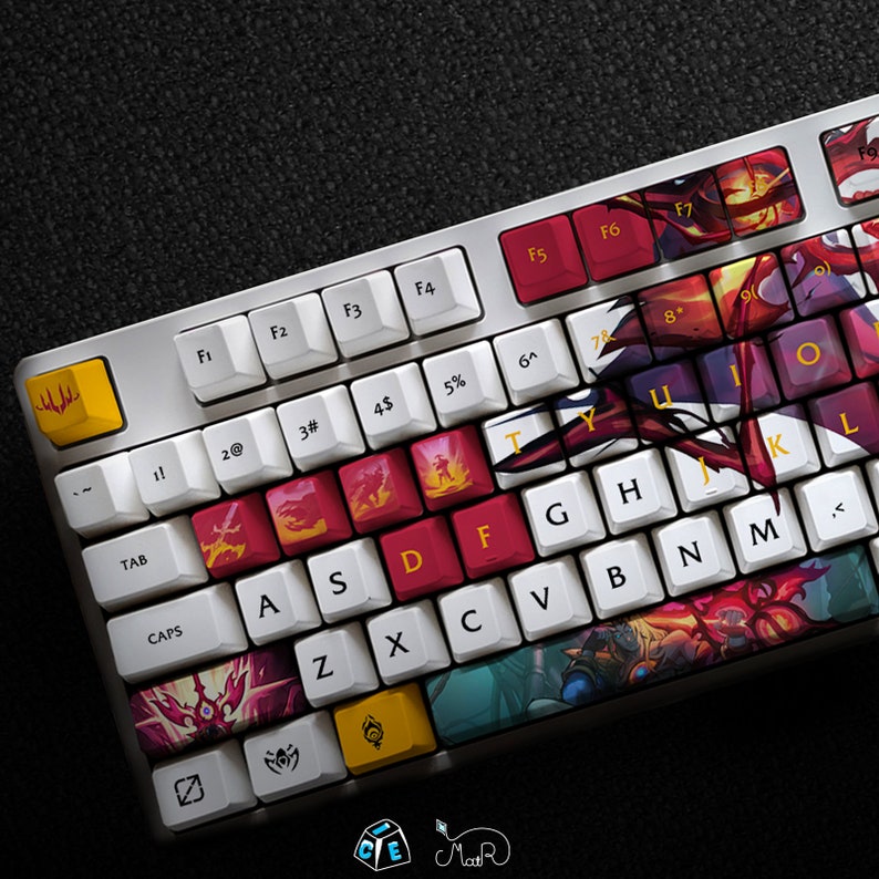 Viego the Ruined King LOL Series Keycap Set, 112 Keys PBT for ...