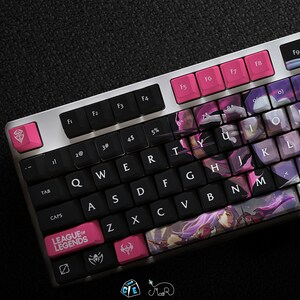 Katarina - the Sinister Blade LOL Series Keycap Set, 127 Keys PBT for ...