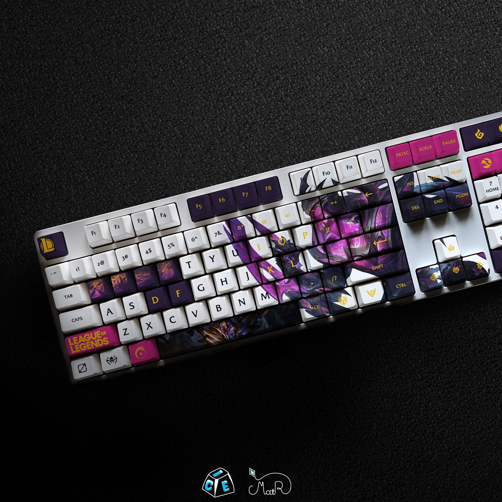 Zed the Master of Shadows LOL Series Keycap Set, 112 Keys PBT for ...
