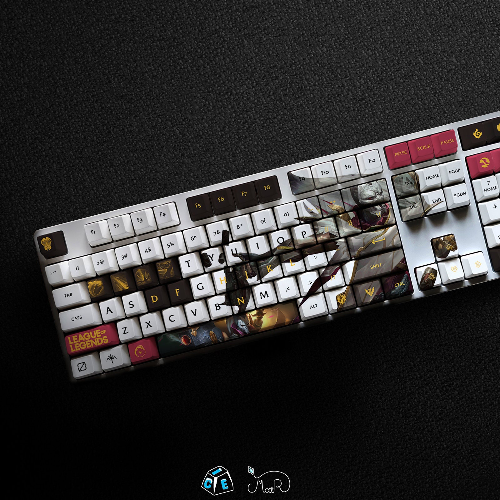 Jhin the Virtuoso LOL Series Keycap Set 112 Keys PBT for - Etsy UK