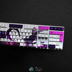 Evelynn - Agony's Embrace LOL Series Keycap Set, 127 Keys PBT for Mechanical Keyboard OEM ...