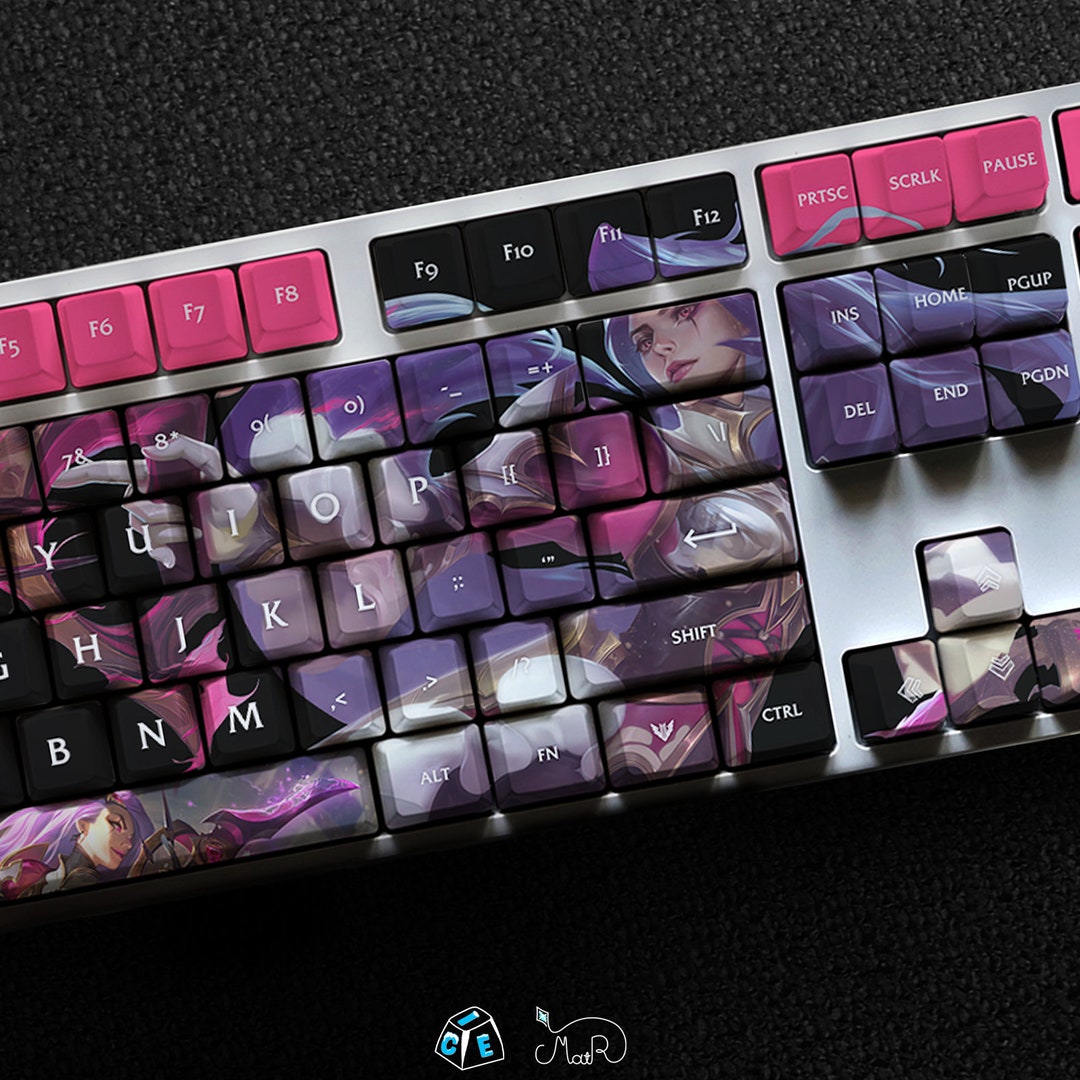 Katarina - the Sinister Blade LOL Series Keycap Set, 127 Keys PBT for ...