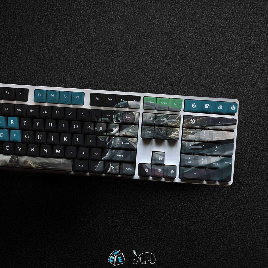 Senna - the Redeemer Lol Series Keycap Set, 127 Keys PBT for Mechanical Keyboard OEM Profile ...