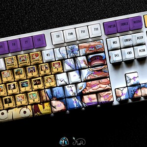 123 Keys Pirates' Wanted Posters Theme Keycap, Hito Hito No Mi Model ...