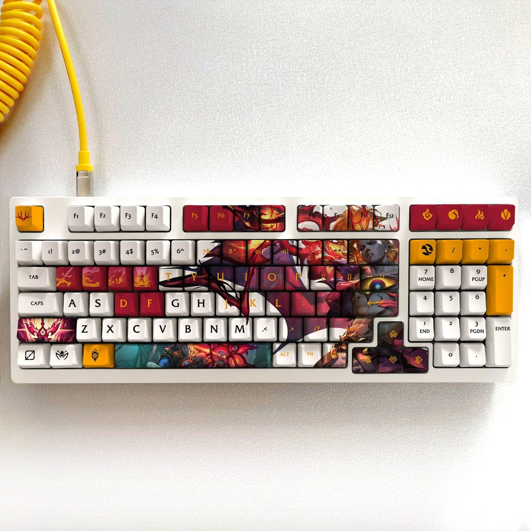 Viego the Ruined King LOL Series Keycap Set, 112 Keys PBT for ...