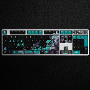 Viego - the Ruined King LOL Series Keycap Set, 140 Keys PBT for Mechanical Keyboard Cherry ...