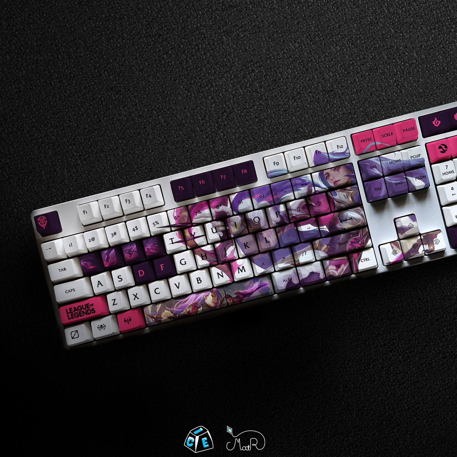 Katarina - the Sinister Blade LOL Series Keycap Set, 127 Keys PBT for ...