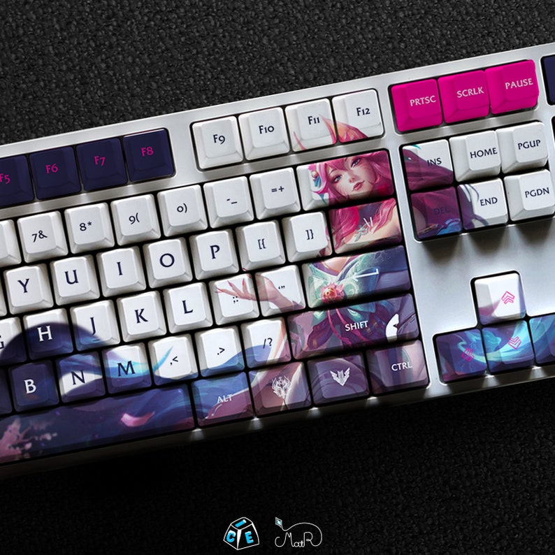 Ahri the Nine Tailed Fox LOL Series Keycap Set 112 Keys PBT - Etsy