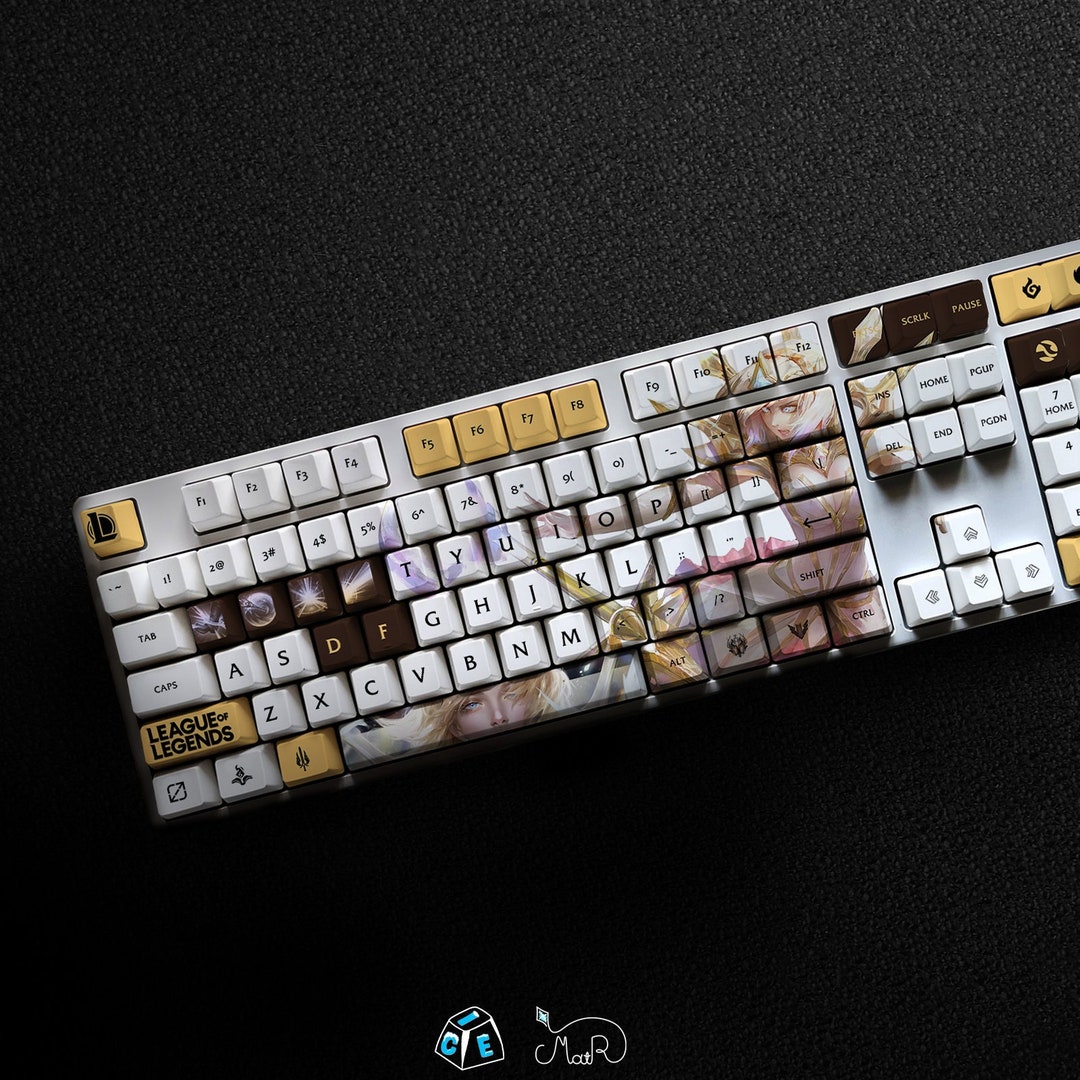Lux - the Lady of Luminosity LOL Series Keycap Set, 112 Keys PBT for ...