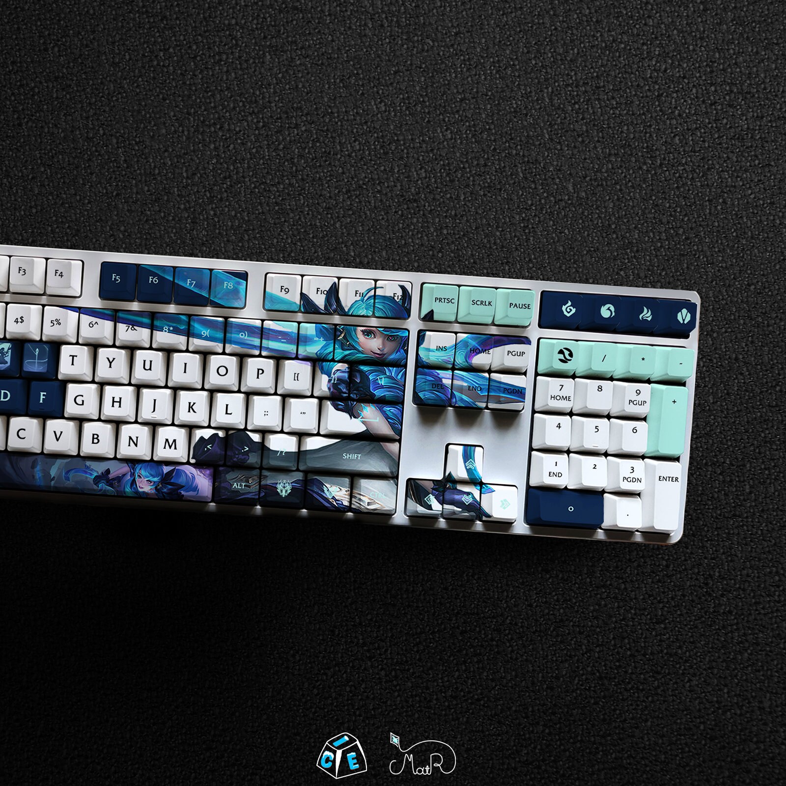 Gwen - the Hallowed Seamstress LOL Series Keycap Set, 112 Keys PBT for ...