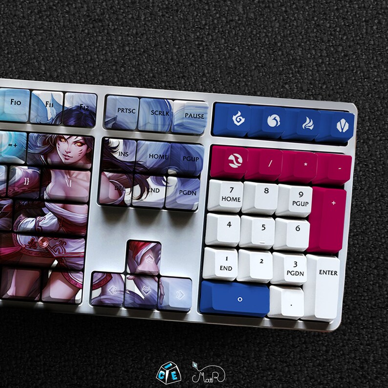 Ahri the Nine Tailed Fox LOL Series Keycap Set 112 Keys PBT - Etsy