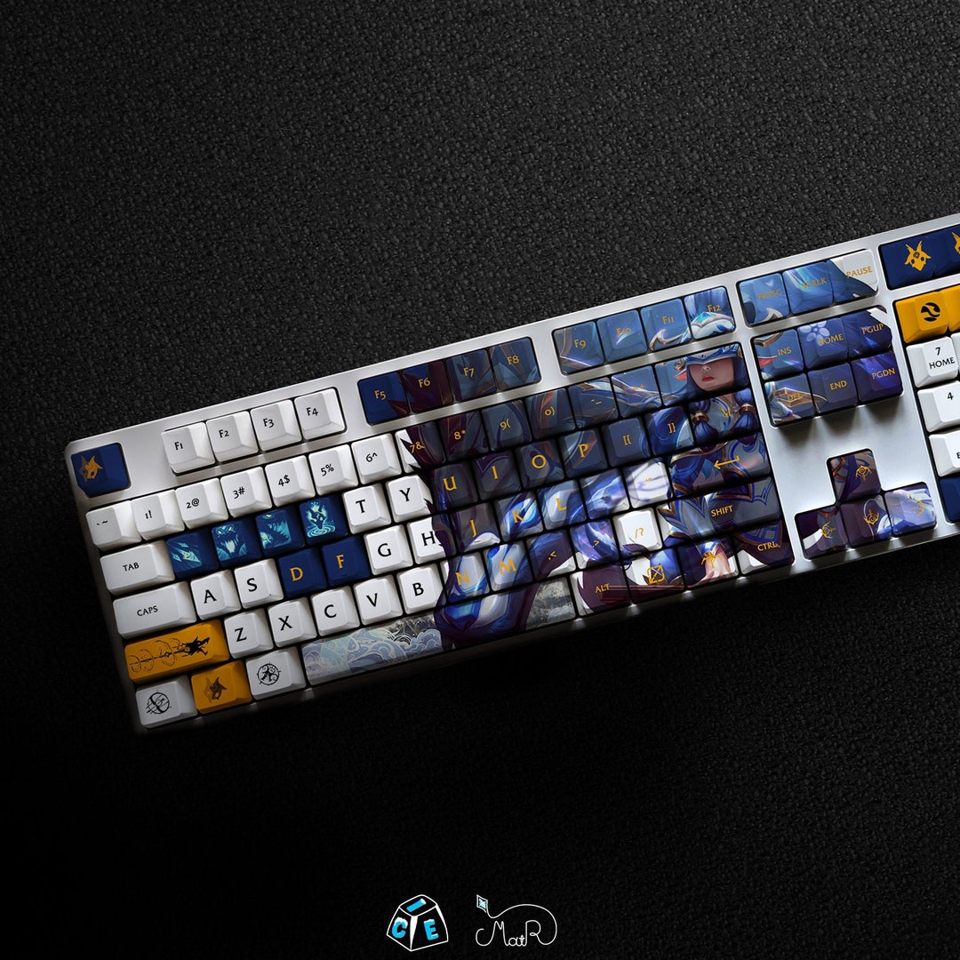 Kindred - the Eternal Hunters LOL Series Keycap Set, 127 Keys PBT for ...