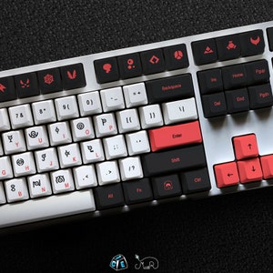 Keycap Set Gaming Theme P O K E M O N, Unknown Keycap Set, 108 PBT Keys for Mechanical Keyboard ...