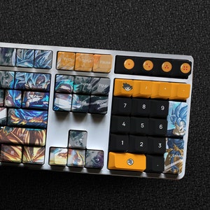 123 Keys Anime Keycap Set, Custom PBT Dye Subbed Keycaps for Mechanical ...
