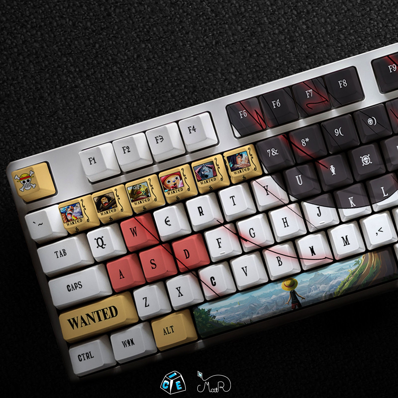 123 Keys Four Emperors Theme Keycap Gomu Gomu No Mi Theme - Etsy UK