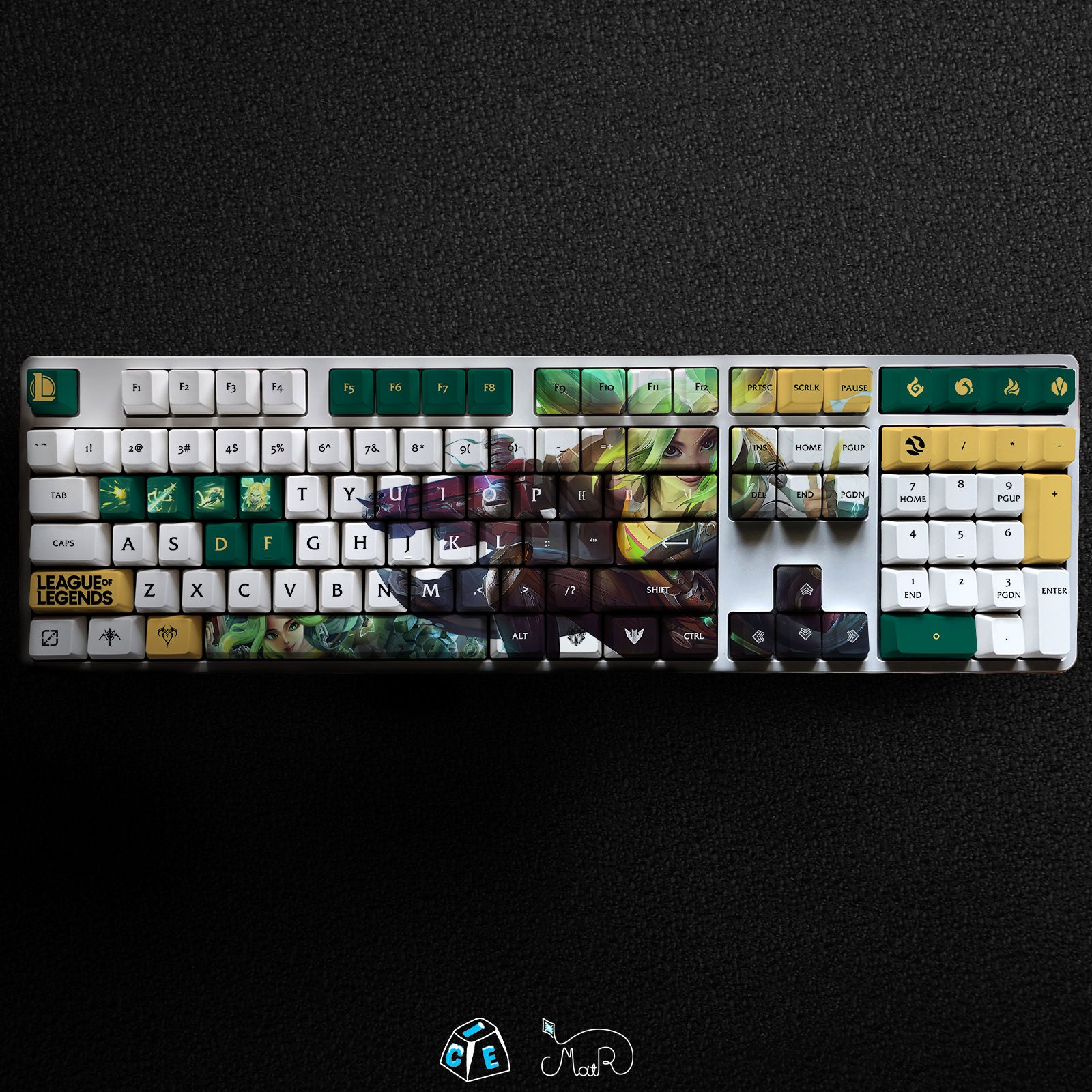 Zeri the Spark of Zaun LOL Series Keycap Set 112 Keys PBT - Etsy