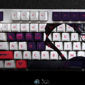 Evelynn - Agony's Embrace LOL Series Keycap Set, 127 Keys PBT for Mechanical Keyboard OEM ...