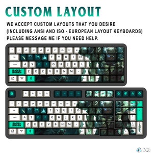 Pyke - the Bloodharbor Ripper Lol Series Keycap Set, 127 Keys PBT for ...