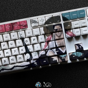 Anime Shunsui Kyoraku Keycap Set - Anime Keycap Series, 127 Keys PBT ...