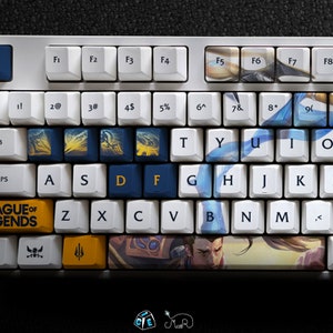 Xin Zhao - the Seneschal of Demacia LOL Series Keycap Set, 112 Keys PBT ...