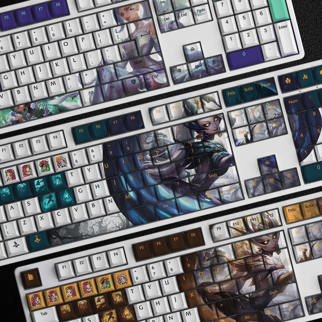 Zyra - Rise of the Thorns Lol Keycap Set, 140 Keys PBT Profile Cherry ...