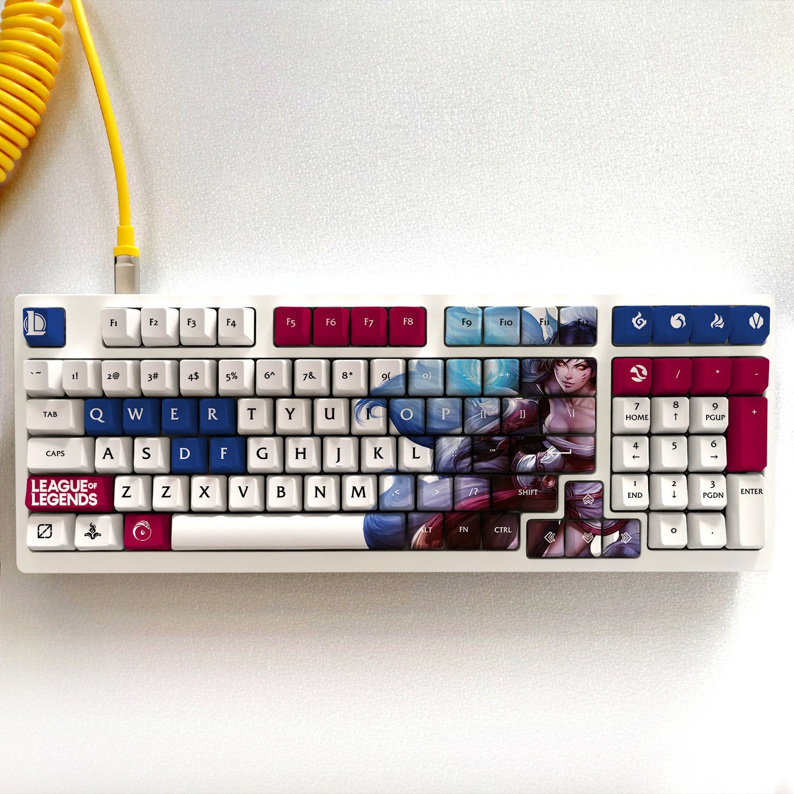 Ahri the Nine Tailed Fox LOL Series Keycap Set 112 Keys PBT - Etsy
