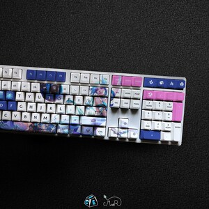 Orianna - the Lady of Clockwork Series Keycap Set, 112 Keys PBT for Mechanical Keyboard OEM ...