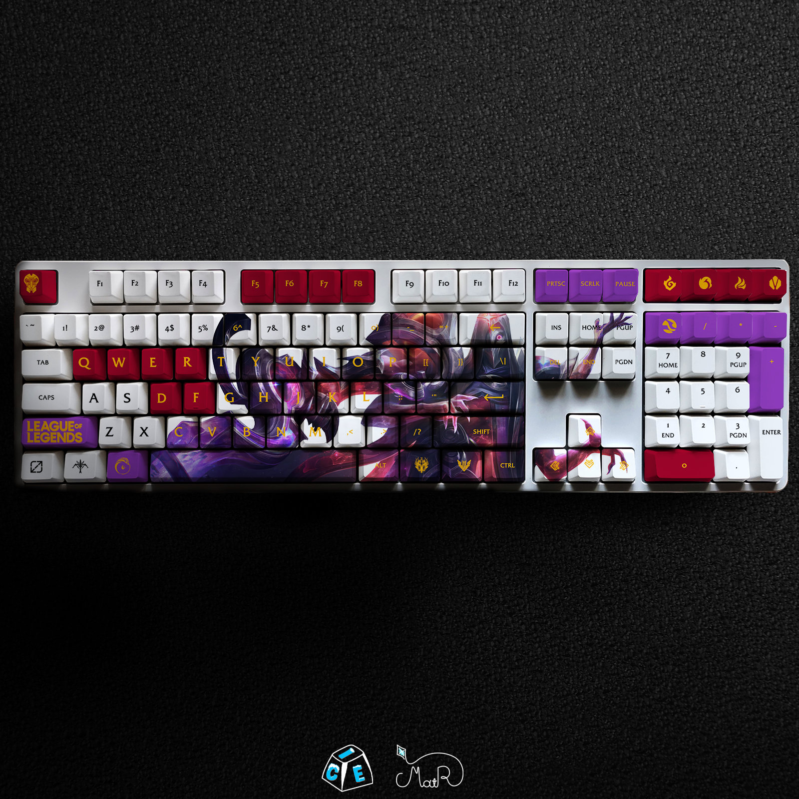 Jhin the Virtuoso LOL Series Keycap Set 127 Keys PBT for - Etsy