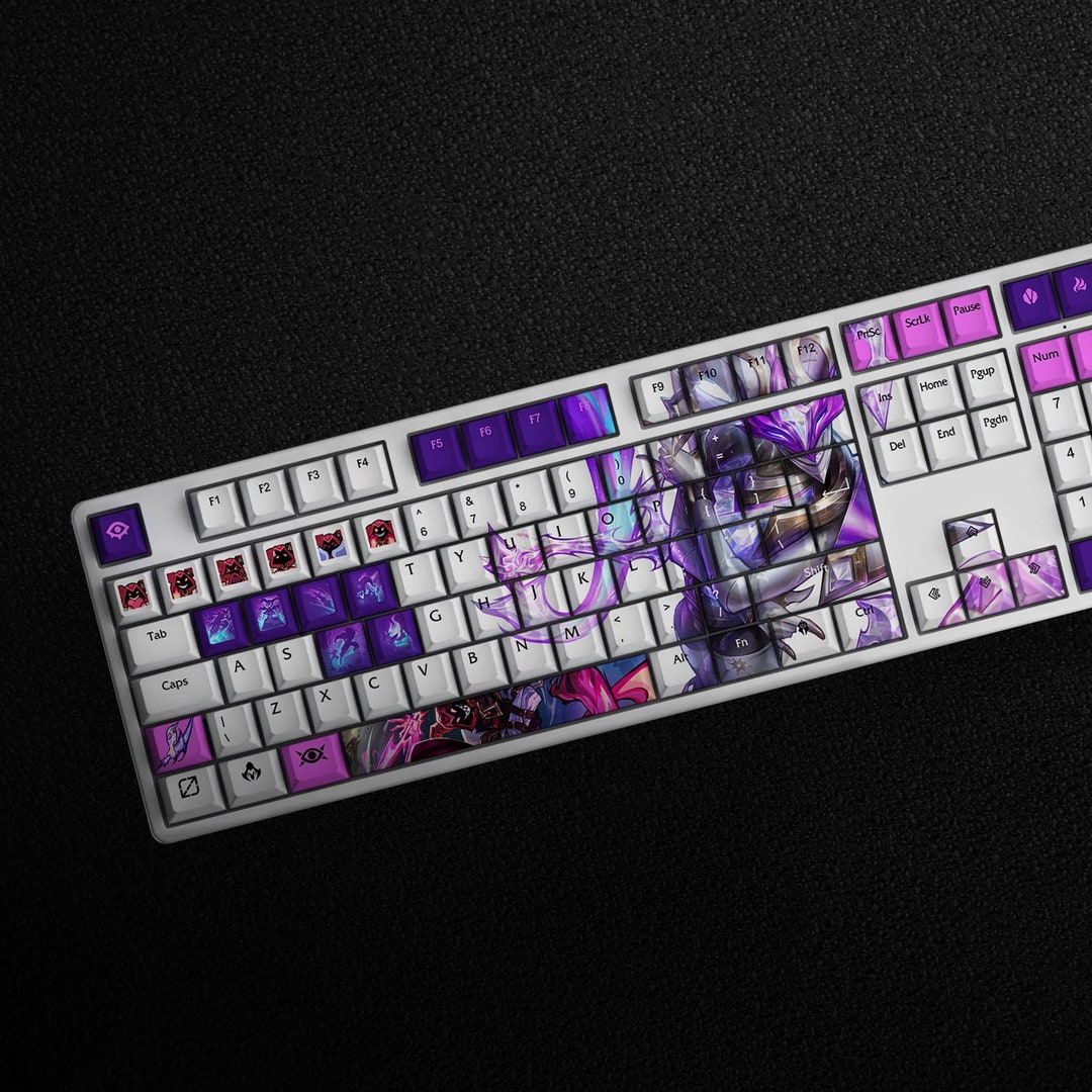 Shaco - the Demon Jester Lol Keycap Set, 147 Keys PBT Profile Cherry ...