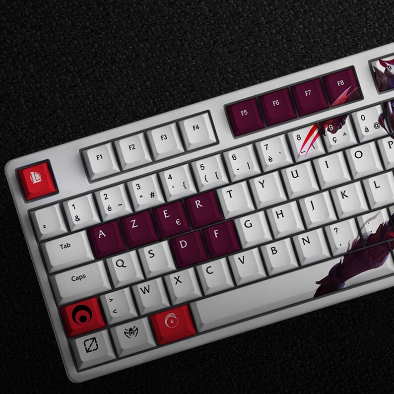 Zed - the Master of Shadows Lol Keycap Set, 140 Keys PBT Profile Cherry ...