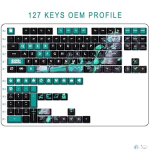Viego - the Ruined King LOL Series Keycap Set, 127 Keys PBT for Mechanical Keyboard OEM Profile ...