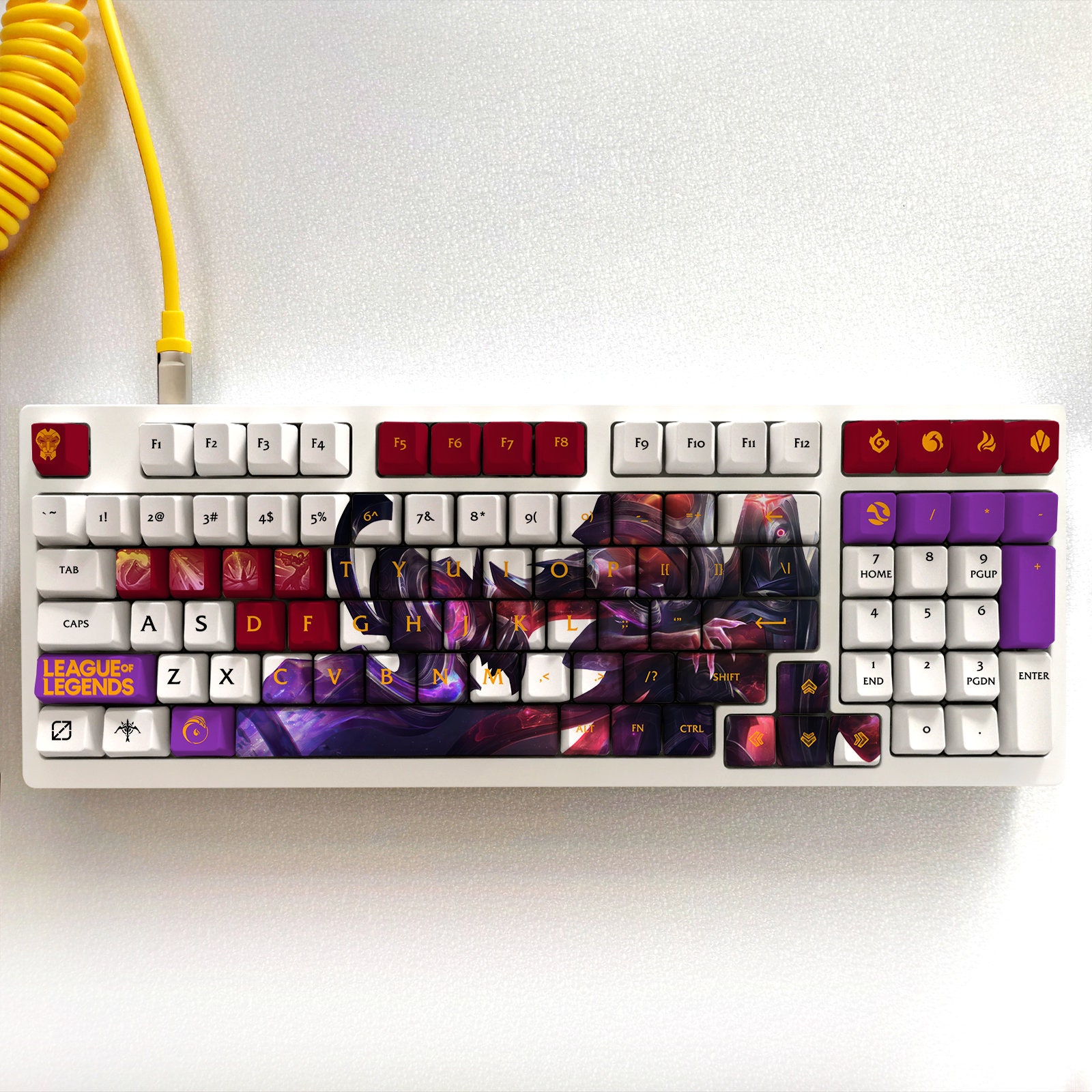 Jhin the Virtuoso LOL Series Keycap Set 127 Keys PBT for - Etsy