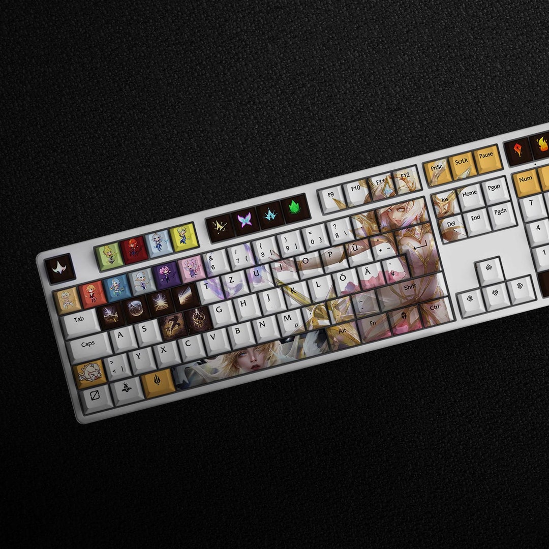 Lux - the Lady of Luminosity Lol Keycap Set, 147 Keys PBT Profile ...