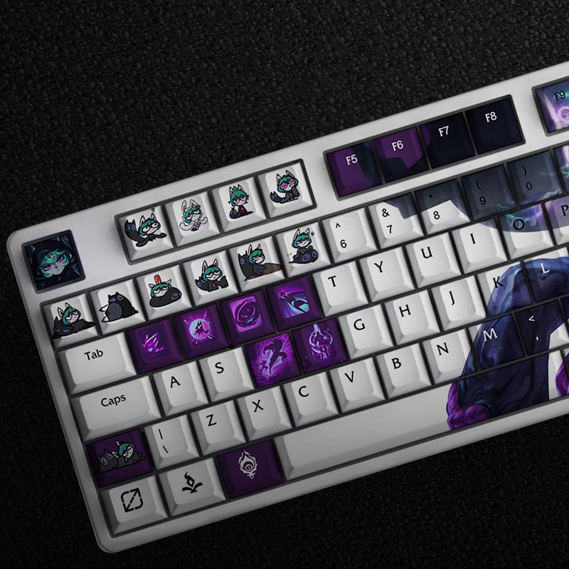 Vex - the Gloomist Lol Keycap Set, 147 Keys PBT Profile Cherry for ...