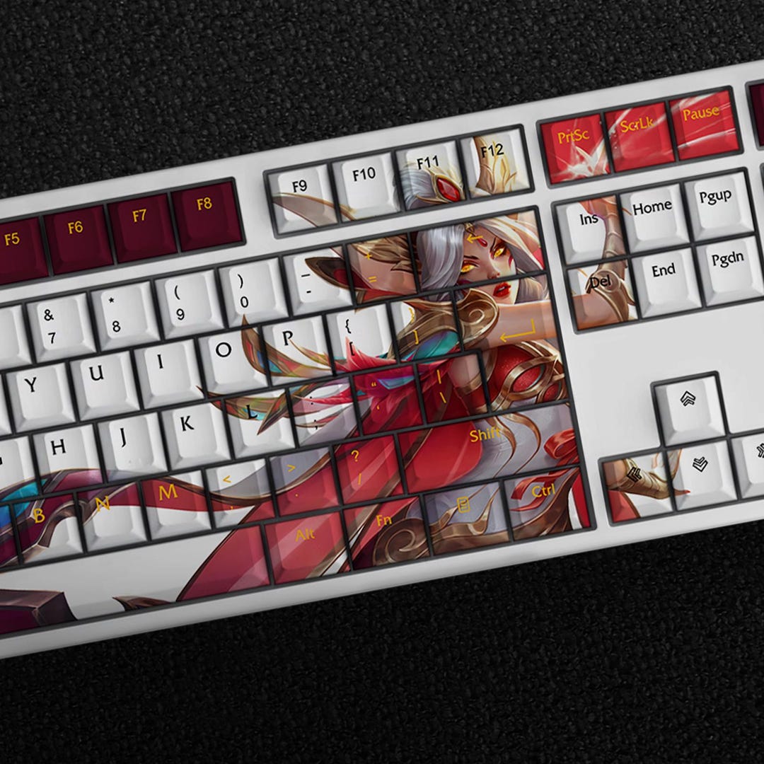 Xayah - the Rebel Lol Keycap Set, 147 Keys PBT Profile Cherry for Mechanical Keyboard | Xayah ...