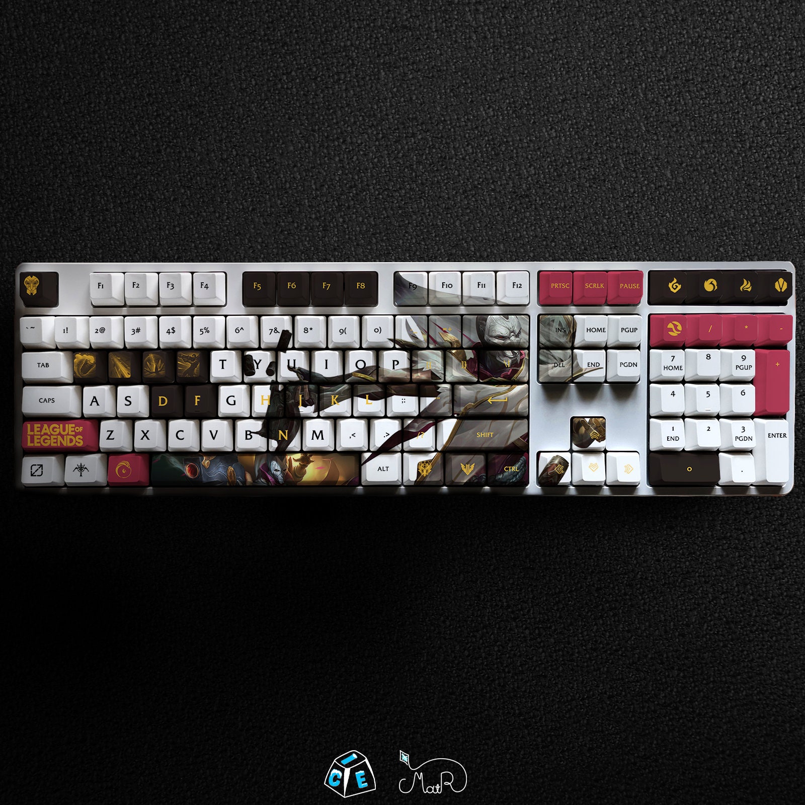 Jhin the Virtuoso LOL Series Keycap Set 112 Keys PBT for - Etsy