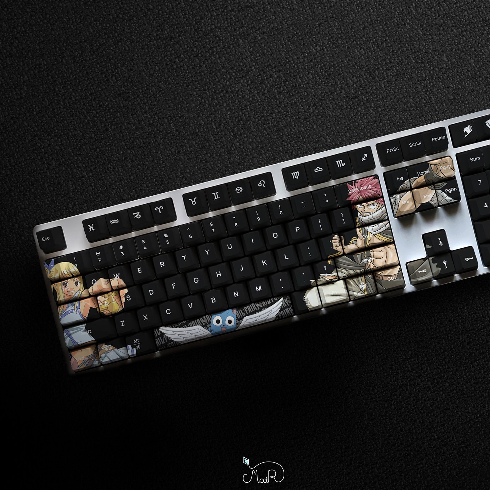 Happy Natsu Dragneel Lucy Heartfilia Keycap Set 127 Keys - Etsy