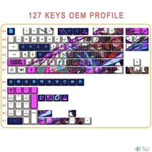 Gwen - the Hallowed Seamstress LOL Series Keycap Set, 112 Keys PBT for ...