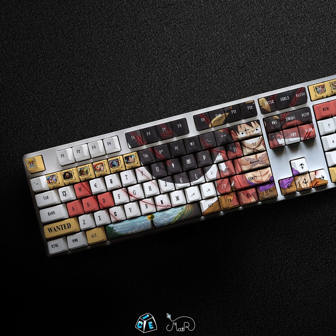 123 Keys Four Emperors Theme Keycap, Gomu Gomu No Mi Theme Keycap Set ...