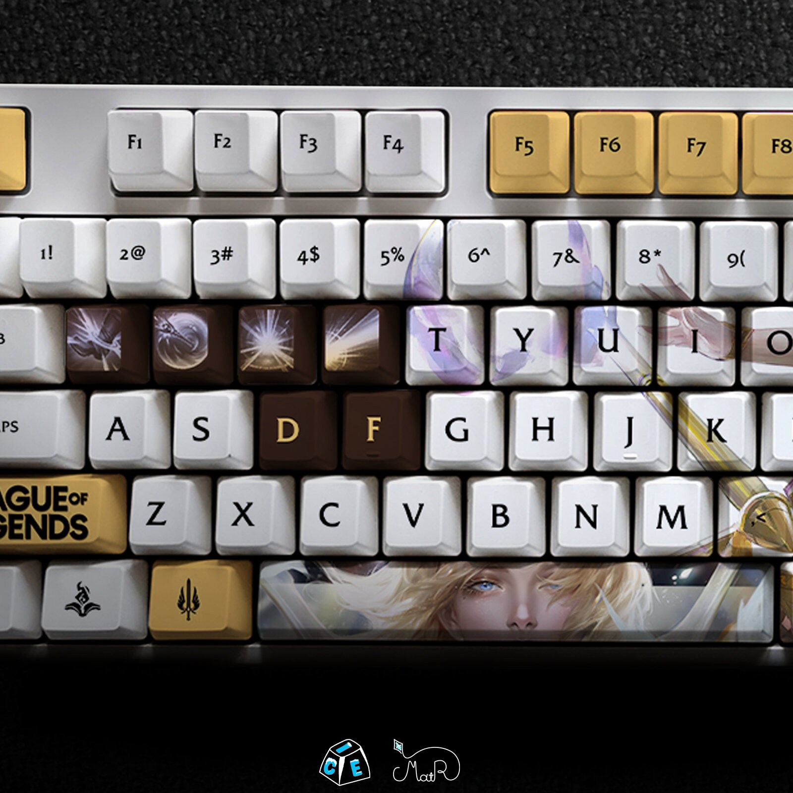 Lux the Lady of Luminosity LOL Series Keycap Set, 112 Keys PBT for ...