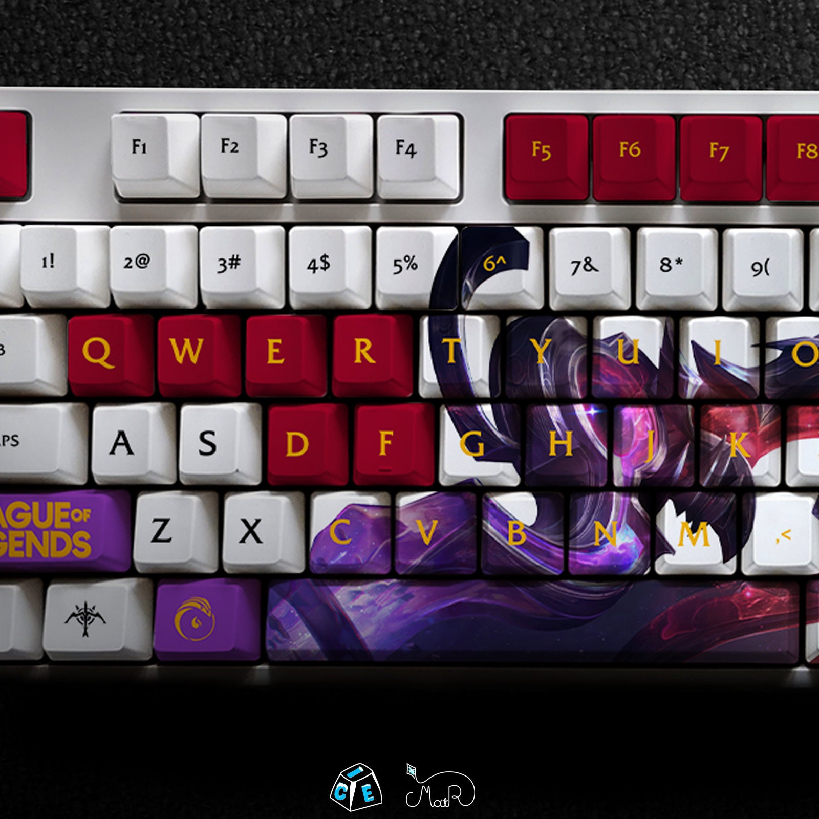 Jhin the Virtuoso LOL Series Keycap Set 127 Keys PBT for - Etsy