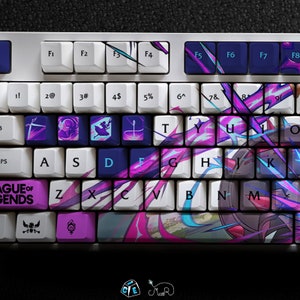 Gwen - the Hallowed Seamstress LOL Series Keycap Set, 112 Keys PBT for Mechanical Keyboard OEM ...