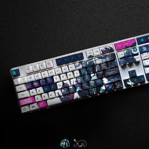 Kayn the Shadow Reaper LOL Series Keycap Set, 127 Keys PBT for ...
