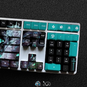 Viego - the Ruined King LOL Series Keycap Set, 127 Keys PBT for Mechanical Keyboard OEM Profile ...