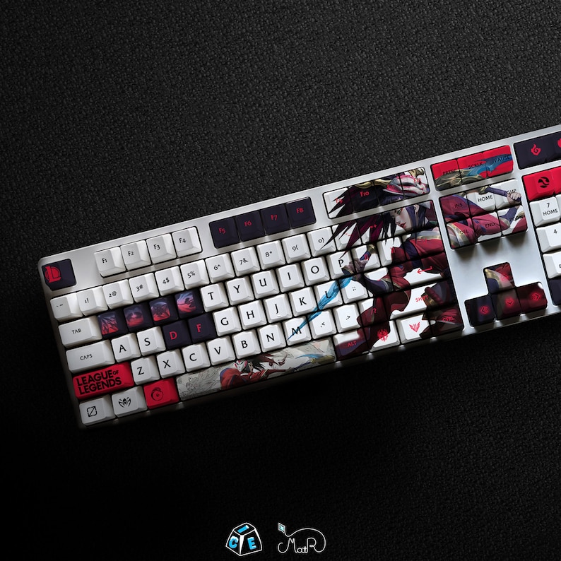 Akali the Rogue Assassin Series Keycap Set 112 Keys PBT for - Etsy