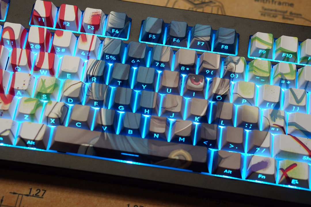 Personalized Transparent Keycap Side/top Print Letter, Custom Cherry ...