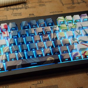 Personalized Transparent Keycap Side/top Print Letter, Custom Cherry ...