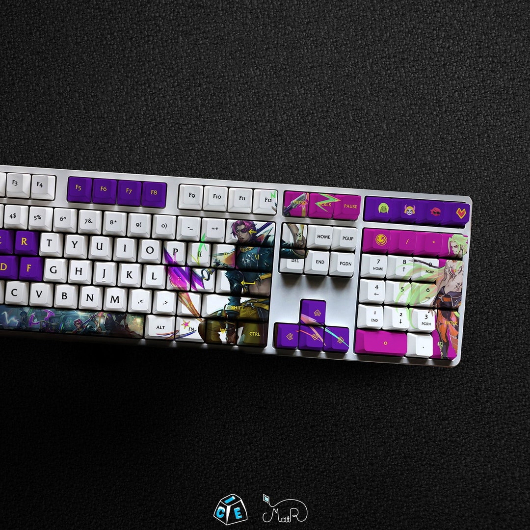 Kayn - the Shadow Reaper LOL Series Keycap Set, 127 Keys PBT for ...