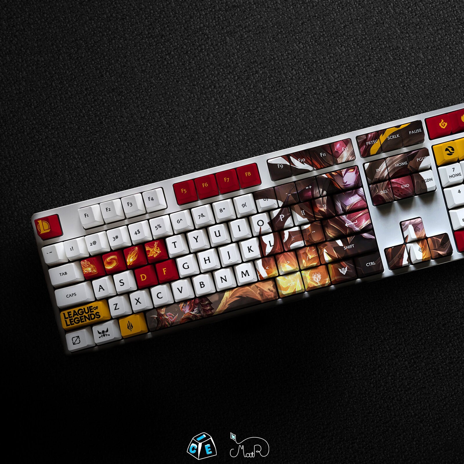 Shyvana the Half-dragon LOL Series Keycap Set 112 Keys PBT - Etsy
