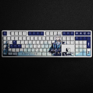 Neuvillette Genshin Impact Keycap Set , 143 Keys PBT for Mechanical ...